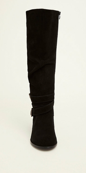 torrid | Shoes | Torrid Black Buckle Slouch Boot Size Worn Once | Poshmark